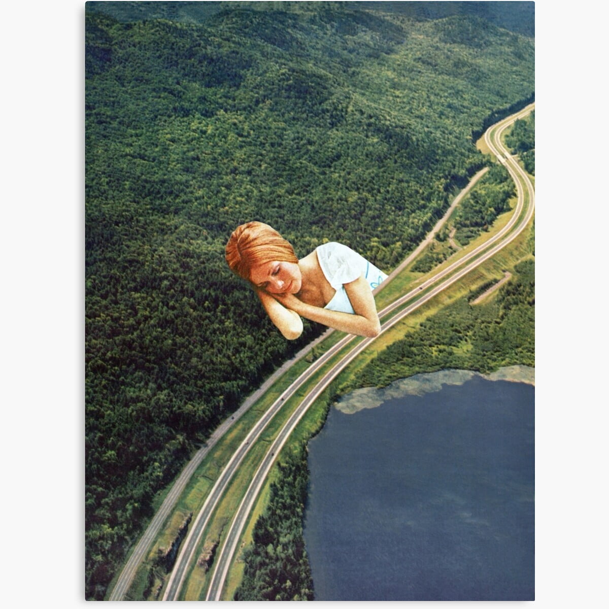 Poster Rest Stop - No Framed, Vintage Wall Art, Trendy Retro Print ...