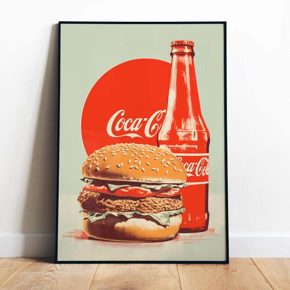 Poster Retro Cola Poster Printable Coke Print Vintage Cafe Poster Coca ...