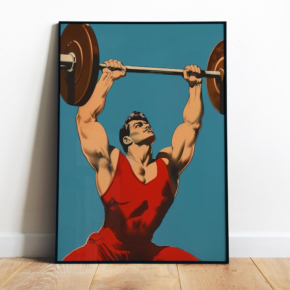 Poster Retro Gym Poster Printable Gym Wall Art Fitness Poster Heavy ...