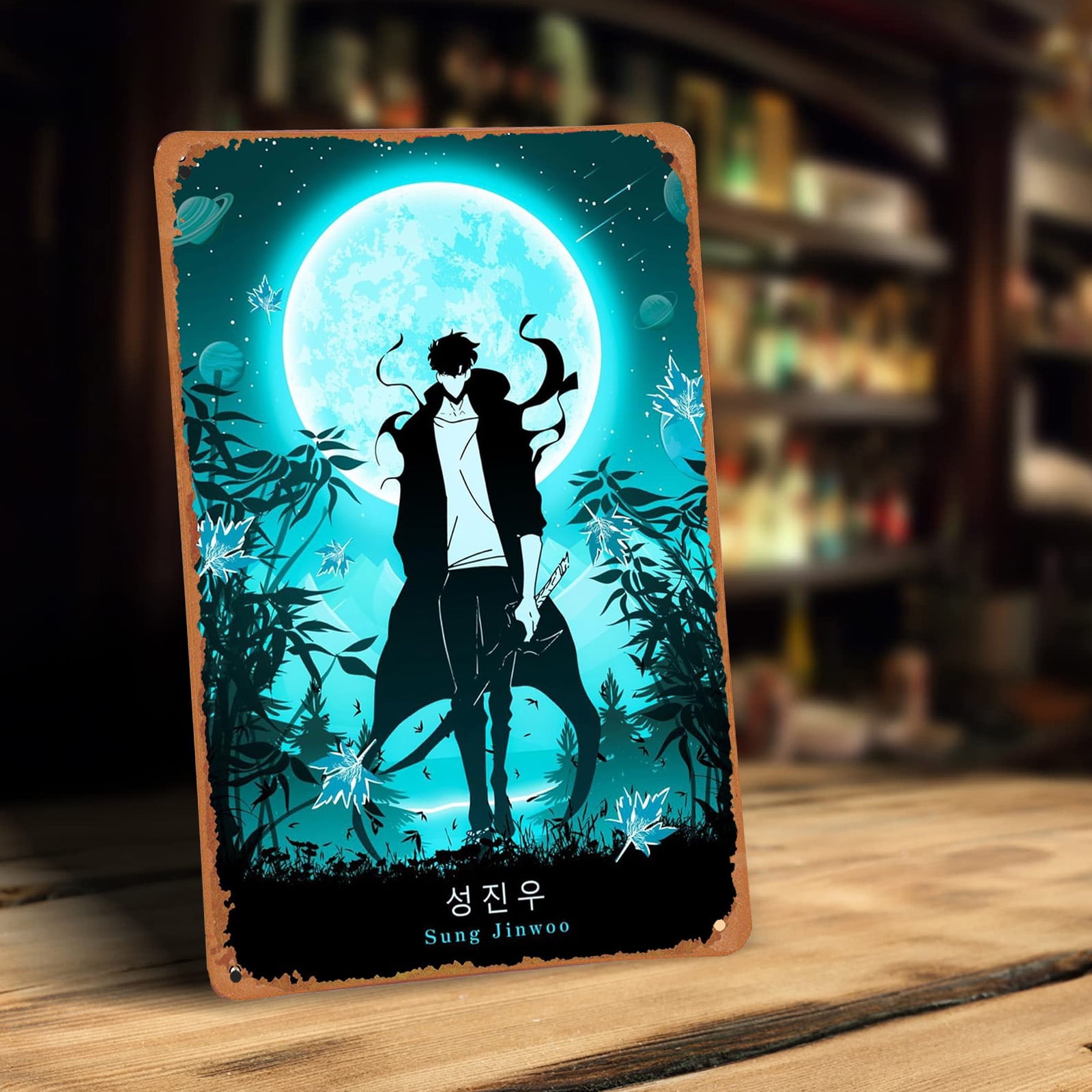 Poster Retro Solo Leveling Gifts Vintage Metal Tin Sign Wall Decor For ...