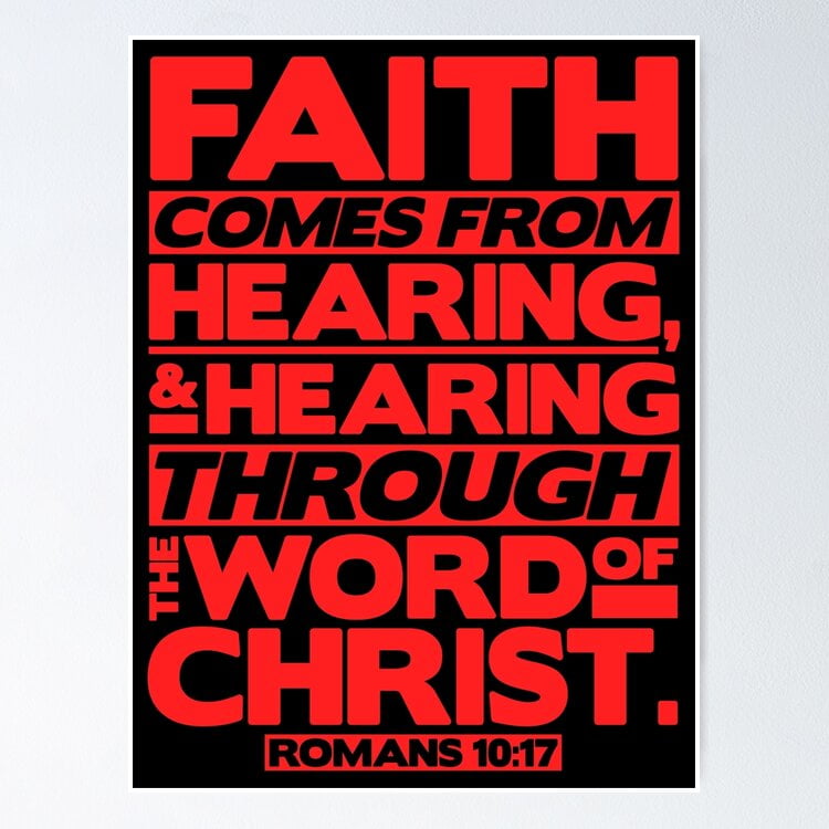 Poster Romans Faith Poster - No Framed, Vintage Wall Art, Hot Trend ...