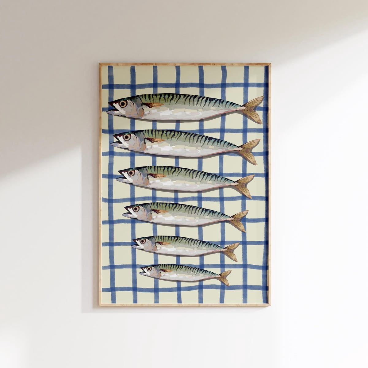 Poster Sardines Wall Art Print, Fish Art Print, Sardines Fish Print ...