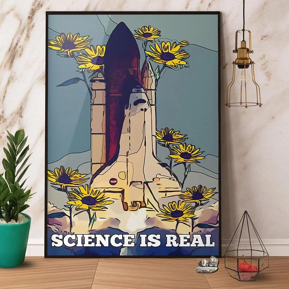 Poster Science Is Real Scientist- UNFRAMED Poster Prints, Wall Art For ...