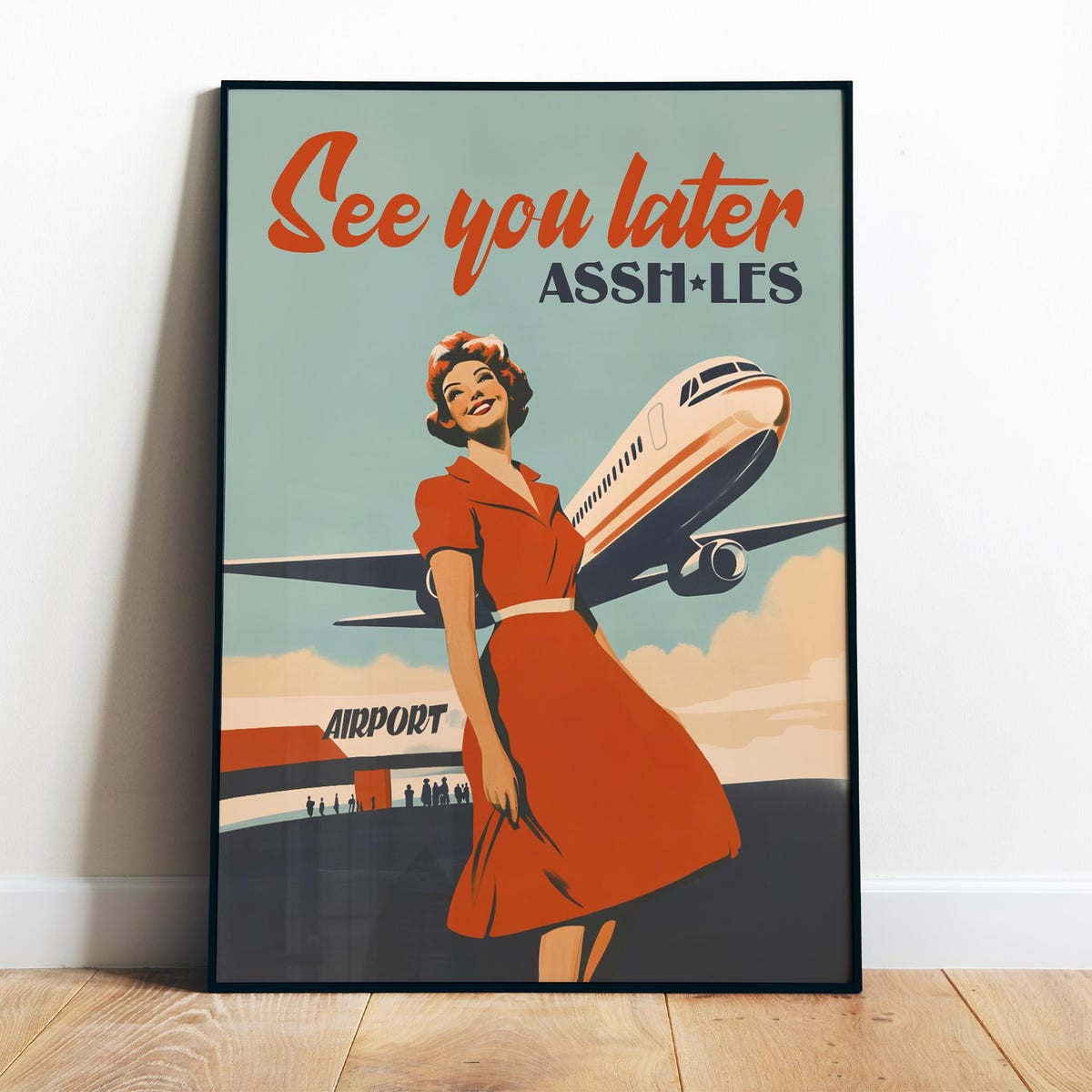 Poster See You Later Printable Funny Retro Wall Art Travel Poster Print ...