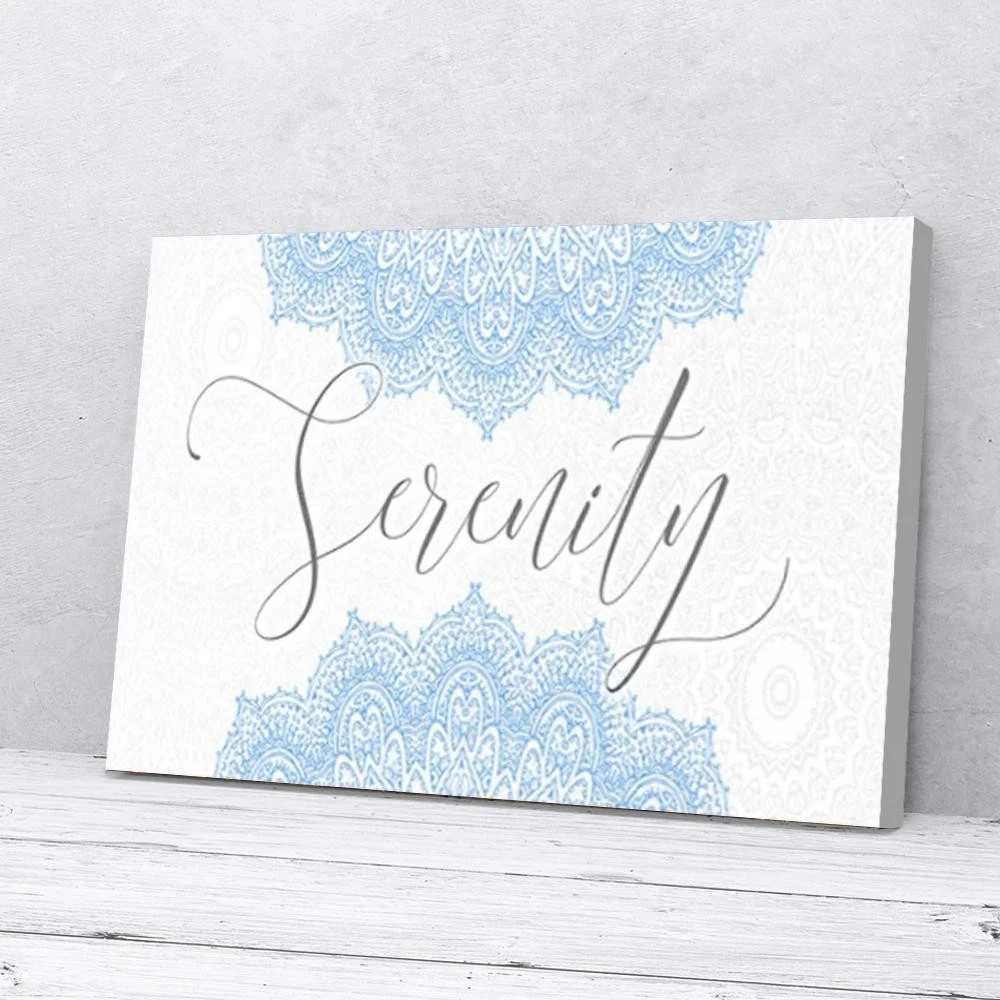Poster Serenity Word Home - UNFRAMED Poster Prints, Wall Art For Home ...