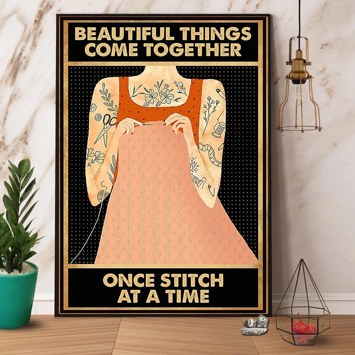 Poster Sewing Beautiful Things Come Together Once Stitch At A Time ...
