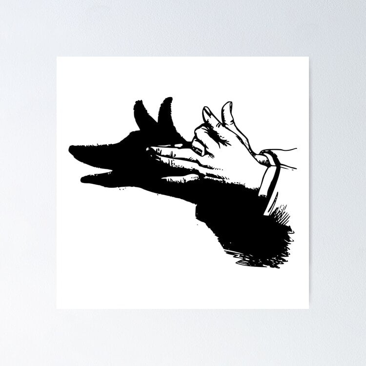 Poster Shadow Puppets - No Framed, Vintage Wall Art, Trendy Retro Print ...