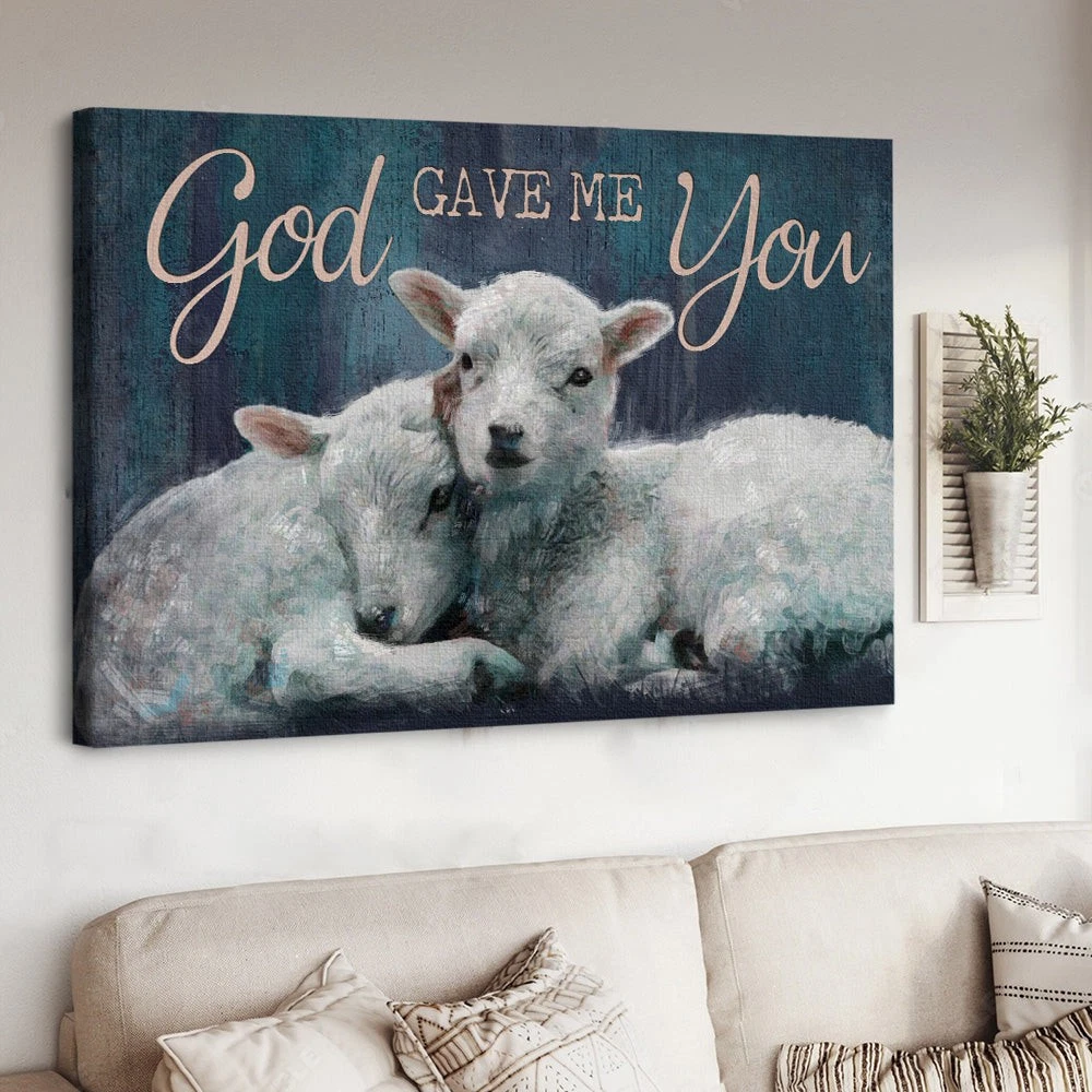 Poster Sheep Jesus God Gave Me You - , _1286 Wall Art, Unframed Prints ...