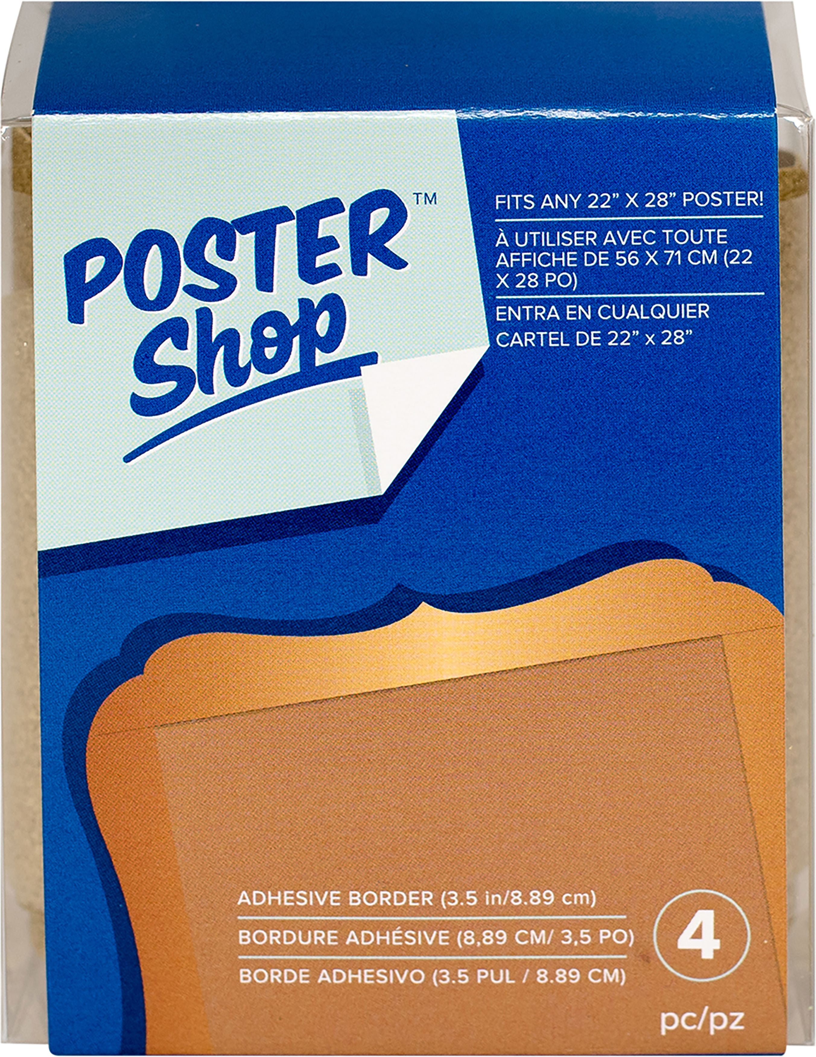 Poster Shop Adhesive Border - Gold Glitter Fits 22X28 Poster - Walmart.com