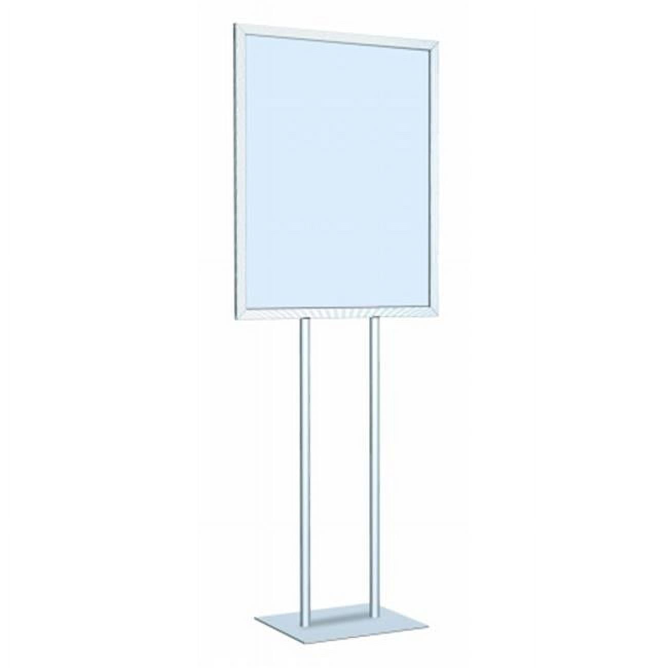 Poster SignHolders 22 in.X28 in. Double Pole Signholder- Silver ...