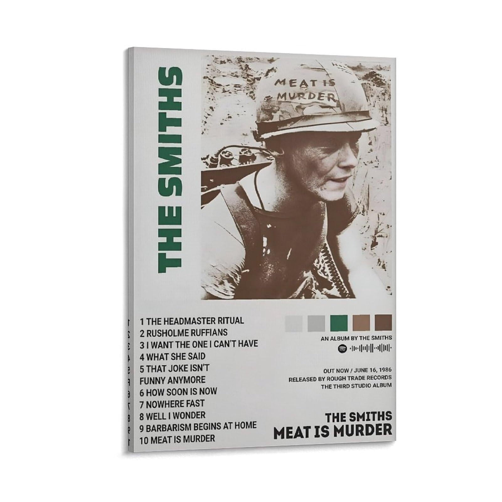 The Poster Smiths Poster Album MEAT IS MURDER Canvas Wall Art Poster ...