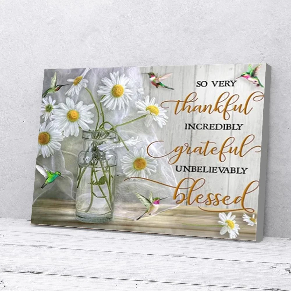 Poster So Very Thankful Hummingbird- UNFRAMED Poster Prints, Wall Art ...