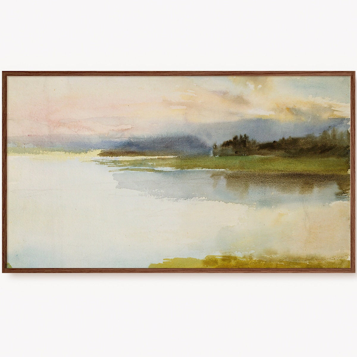 Poster Spring Lake Landscape Samsung Frame Tv Art Trending Watercolor ...