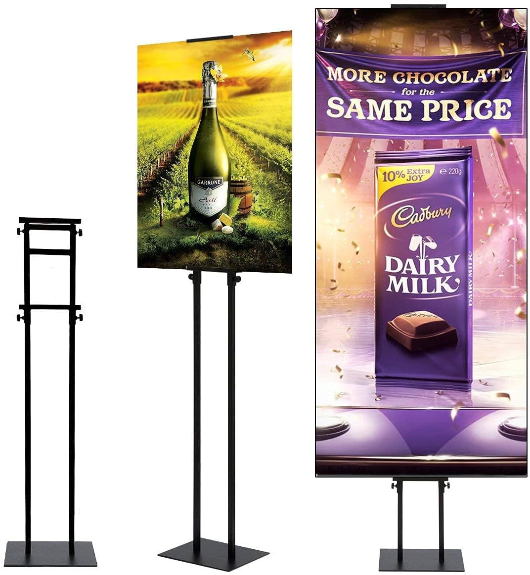 Poster Stand for Display Double-Sided Heavy Duty Sign Stand Holder Floor Freestanding Poster ...