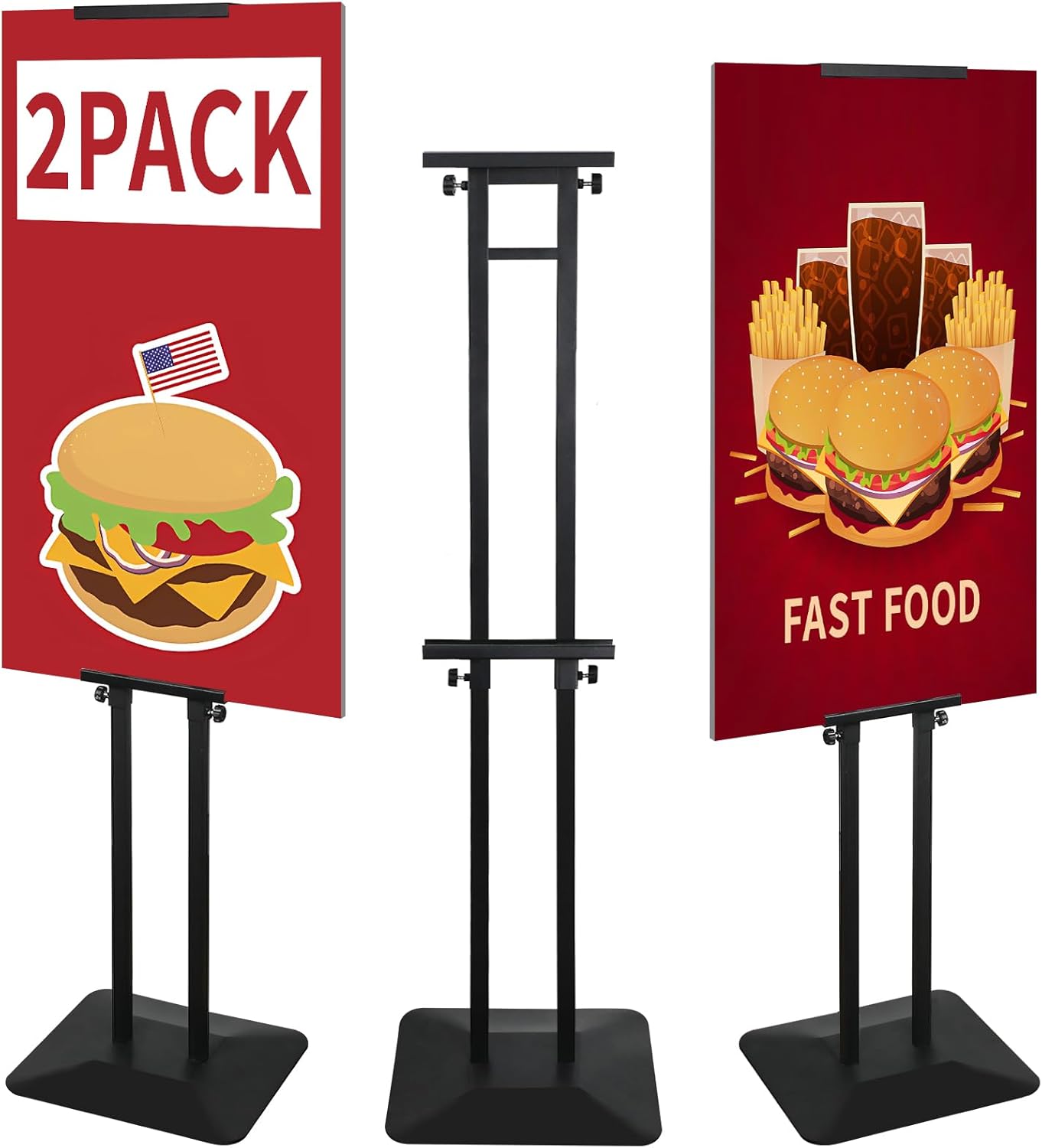 Poster Stand Heavy Duty - 2Pack Adjustable Poster Board Stand, Double ...