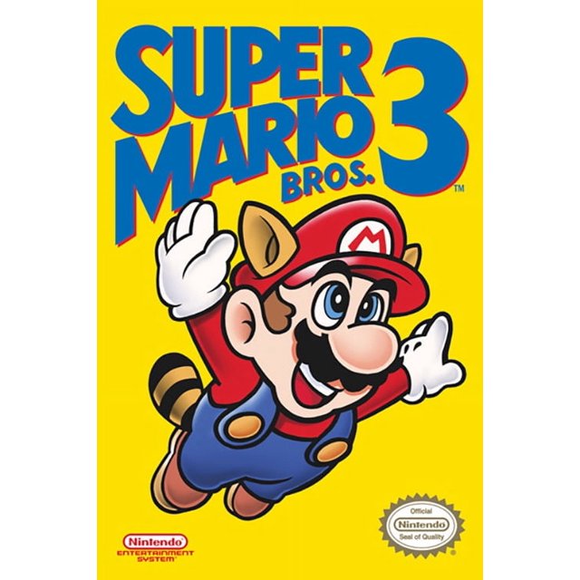 Poster - Studio B - Super Mario Bros 3 36x24" Wall Art p0564 - Walmart.com