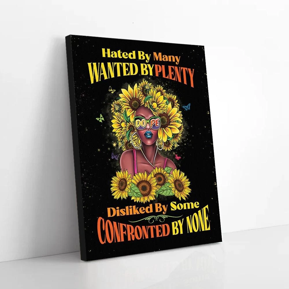 Poster Sunflower Queenisliked By Some Confronted By None - UNFRAMED Poster Prints, Wall Art For ...