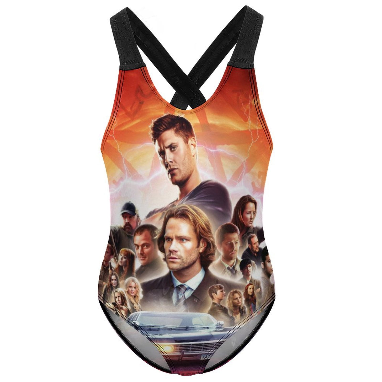 Poster Supernatural Children's One-piece Swimsuit Summer Girl's ...