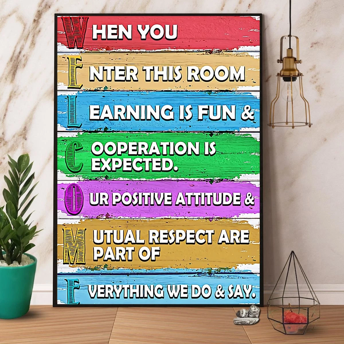 Poster Teacher Welcome Learning Is Fund & Cooperations Is Expected ...