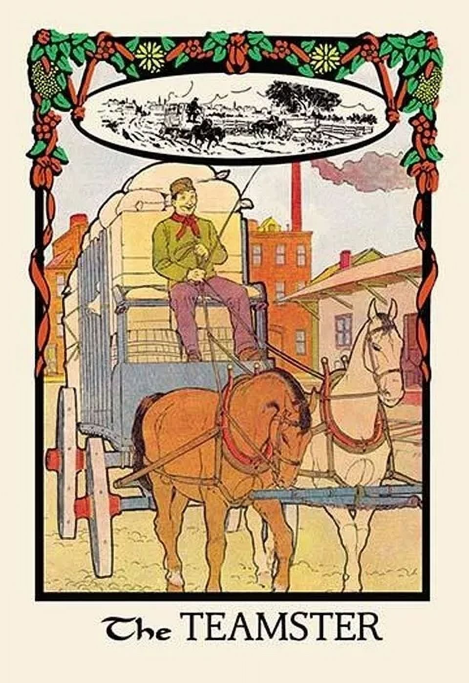 Poster The Teamster H.O. Kennedy Print- UNFRAMED Poster Prints, Wall ...
