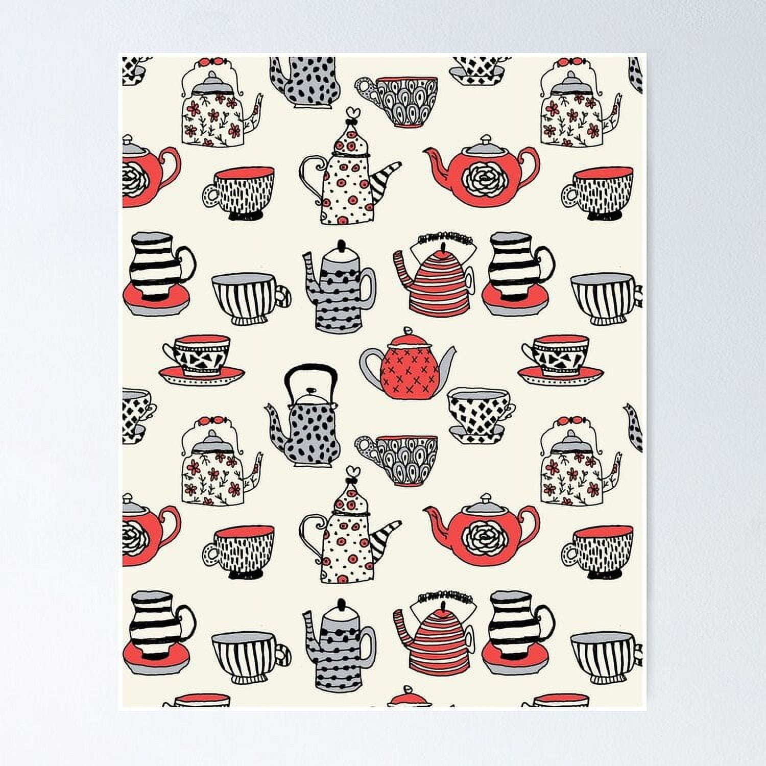 Poster Teapot Teatime British Tea Party Tea Kettle Andrea Lauren ...