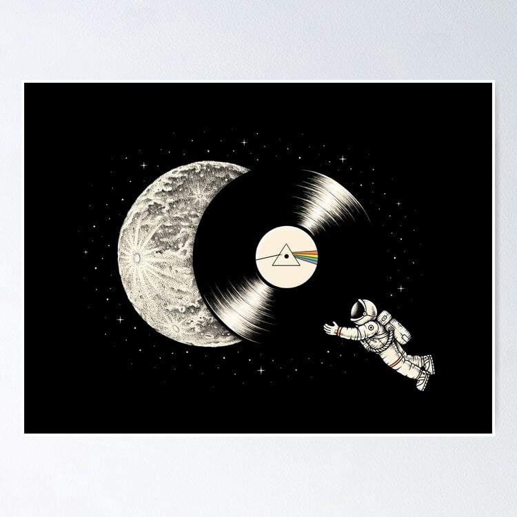Poster Tha Dark Side of the Moon - Unframed Poster, 12x18 - Walmart.com