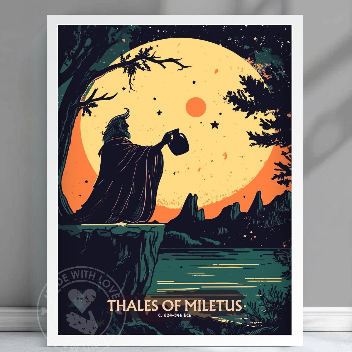 Poster Thales Of Miletus Philosopher Print - Philosophy Poster ...