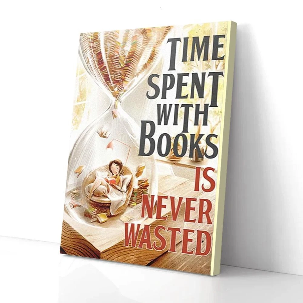 Poster Time Spent With Books Is Never Wasted Librarian- UNFRAMED Poster ...