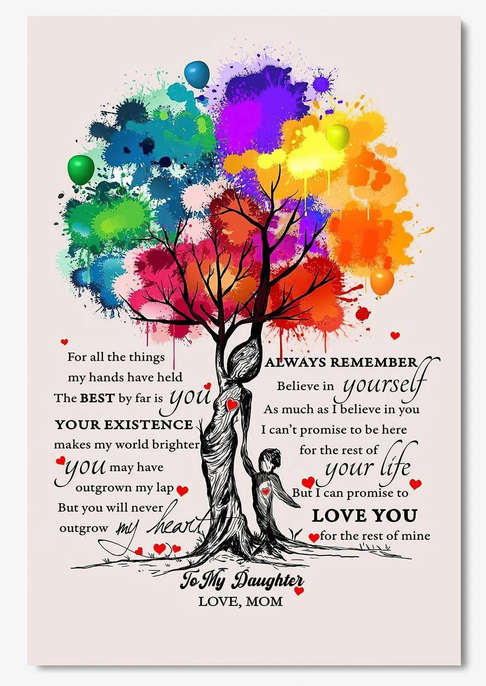 Poster To My Goddaughter Love Always Remember Your Godmother Wall Art ...