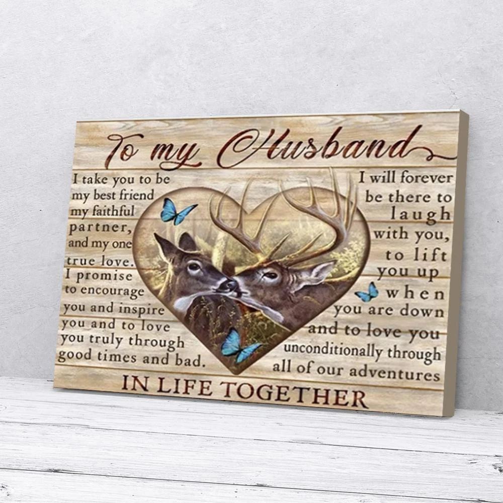 Poster To My Husband Buck And Doe Love, Wall Art, Unframed Prints For ...