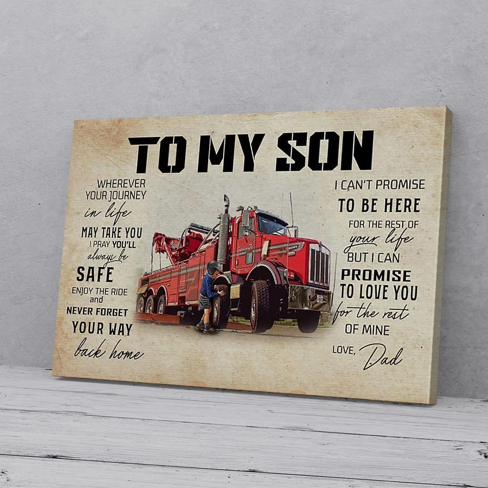 Poster To My Sonad Trucker- UNFRAMED Poster Prints, Wall Art For Home ...