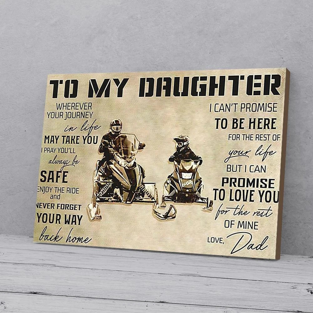 Poster To Myaughterad Snowmobile- UNFRAMED Poster Prints, Wall Art For ...