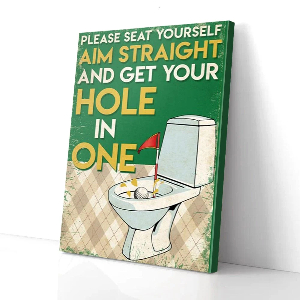 Poster Toilet Golf, Prints_1434 Wall Art, Unframed Prints For Home Or ...