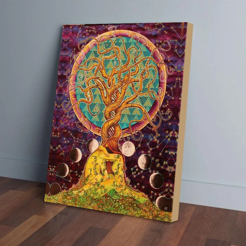 Poster Tree Of Life With Moon Phase- UNFRAMED Poster Prints, Wall Art ...