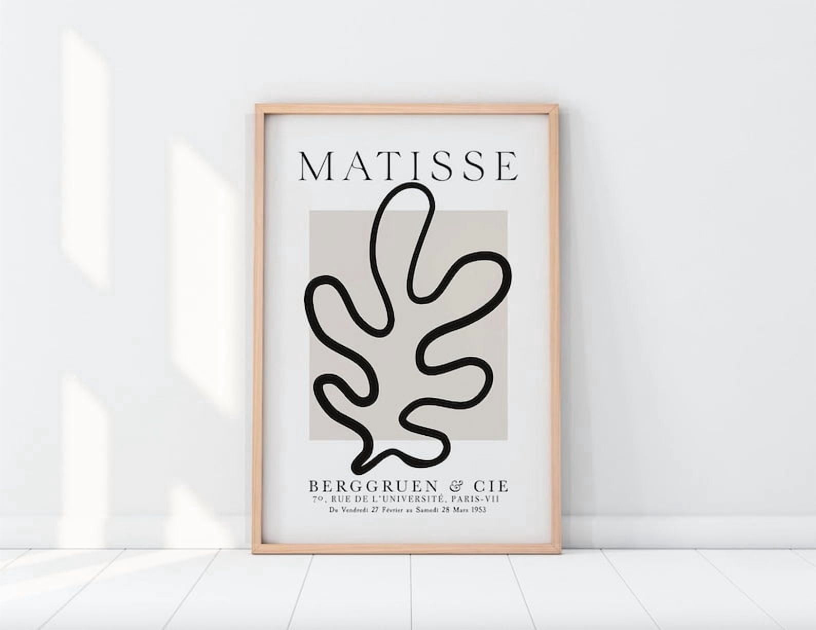 Poster Trendy Abstract Line Art CutoutsGrey Modern Exhibition Poster ...