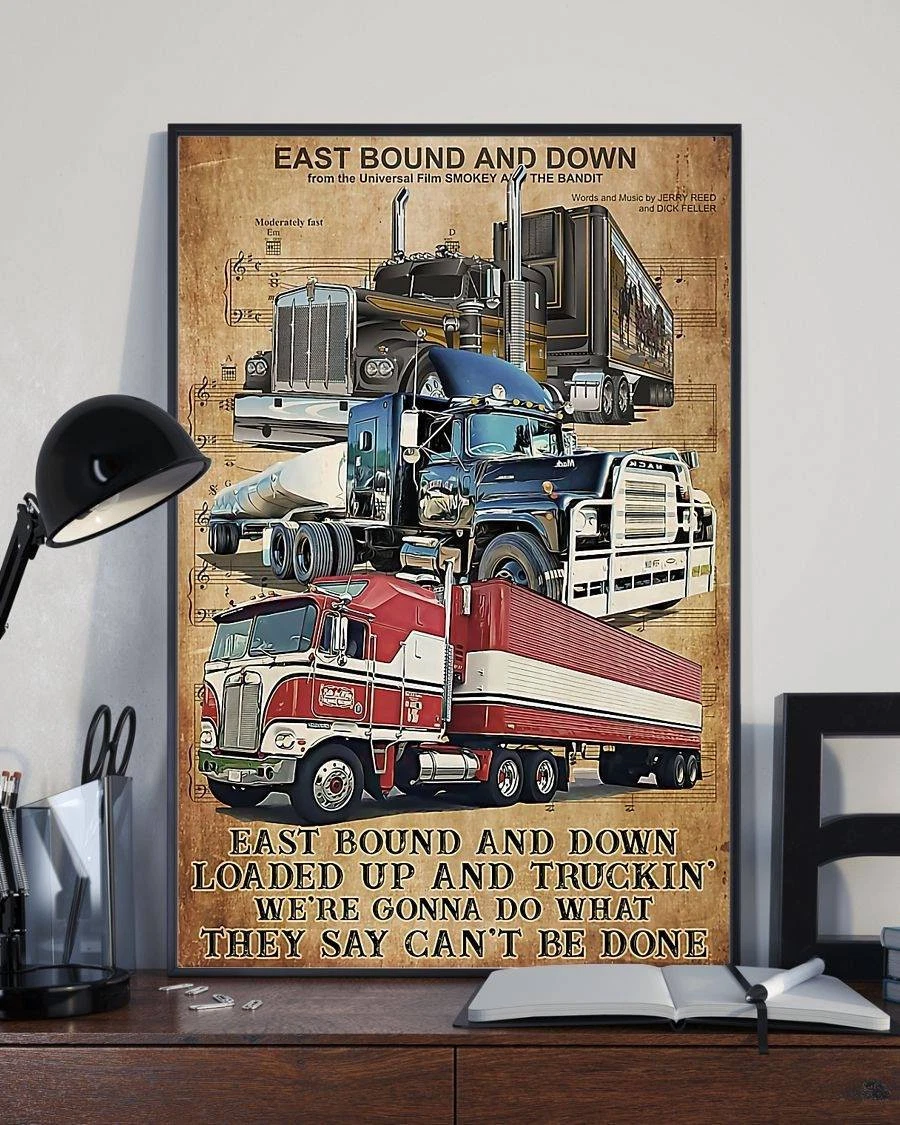 Poster Trucker East Bound And Down, Birthday, Christmas, Family, To My ...