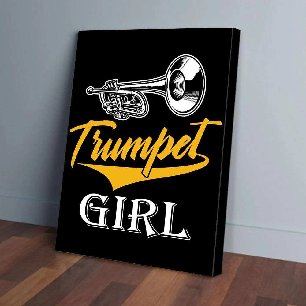 Poster Trumpet Girl- UNFRAMED Poster Prints, Wall Art For Home Decor Or ...