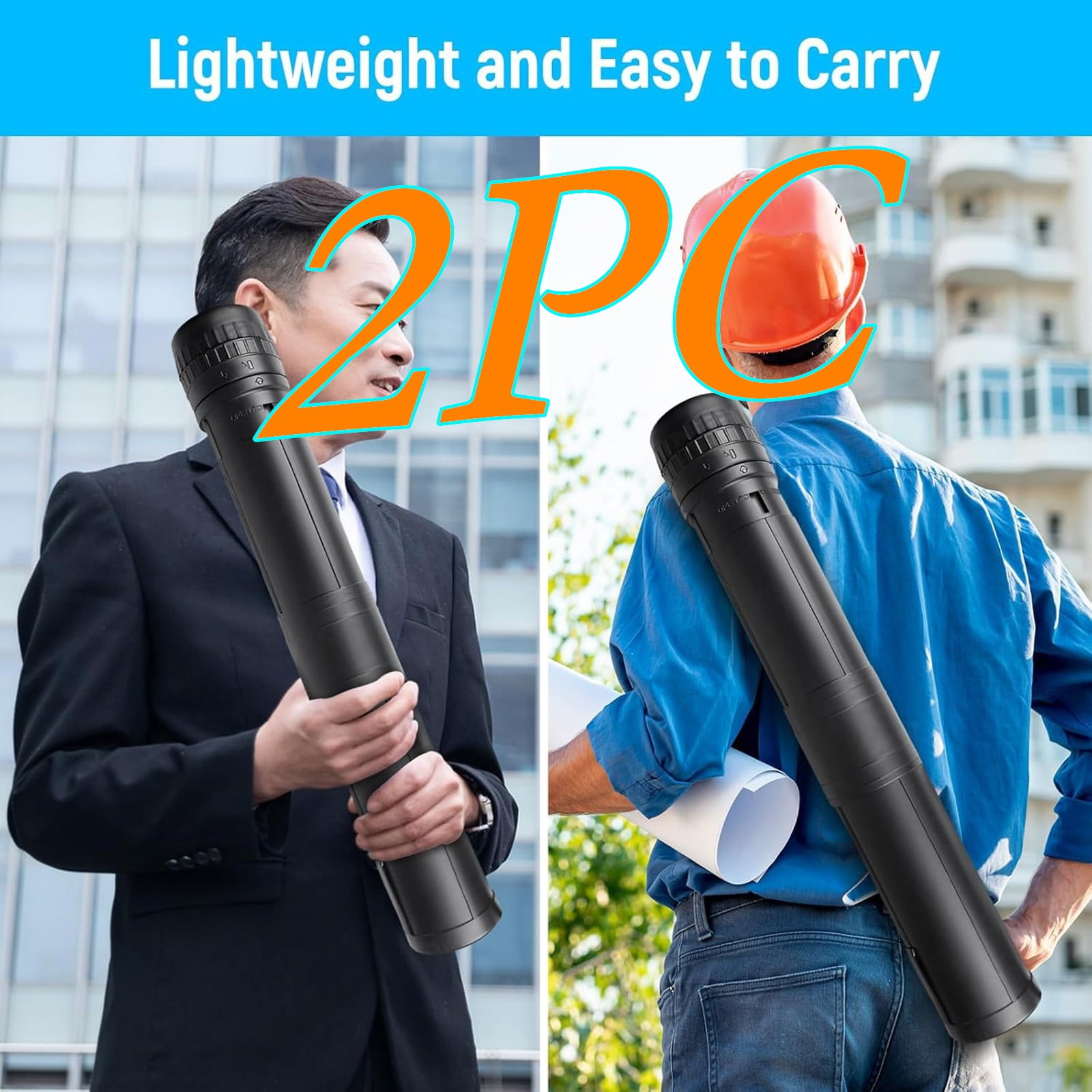 Poster Tube New Arrivals 2 Pack Telescoping Extendable 17 to 28 Inch ...
