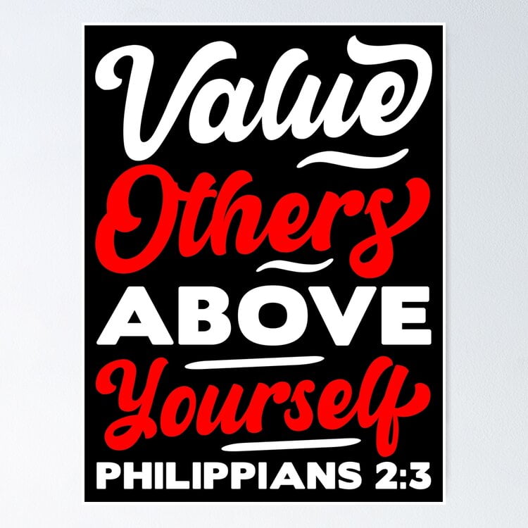 Poster Value Others Above Yourself - Philippians Poster - No Framed ...