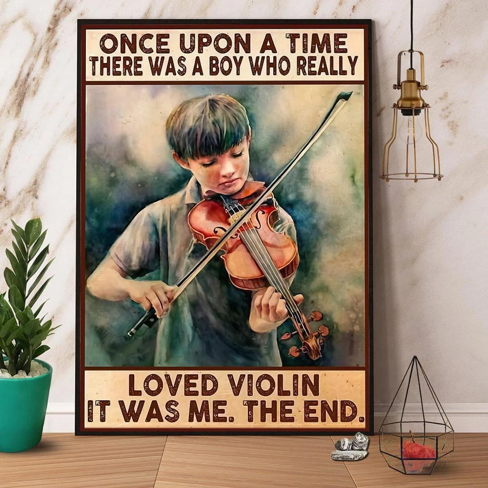 Poster Violinist There Was A Boy Who Really Loved Violin Paper No Frame ...