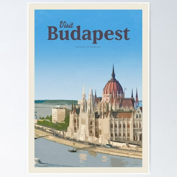 Poster Visit Budapest Wall Art, Unframed Prints For Home Or Office ...