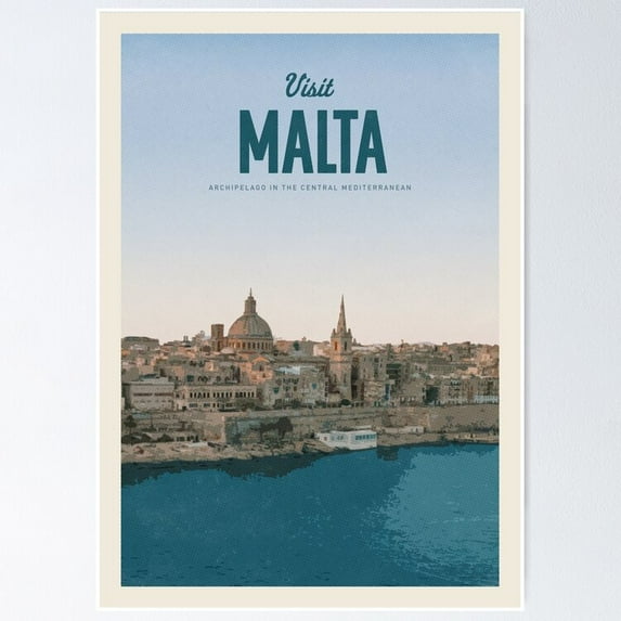 Poster Visit Malta Wall Art, Unframed Prints For Home Or Office ...