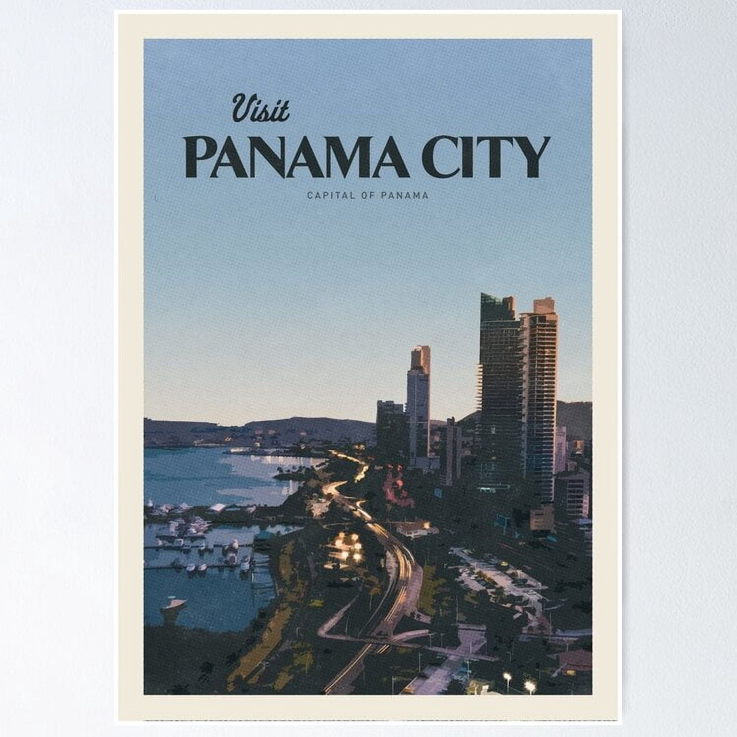Poster Visit Panama City Wall Art, Unframed Prints For Home Or Office ...