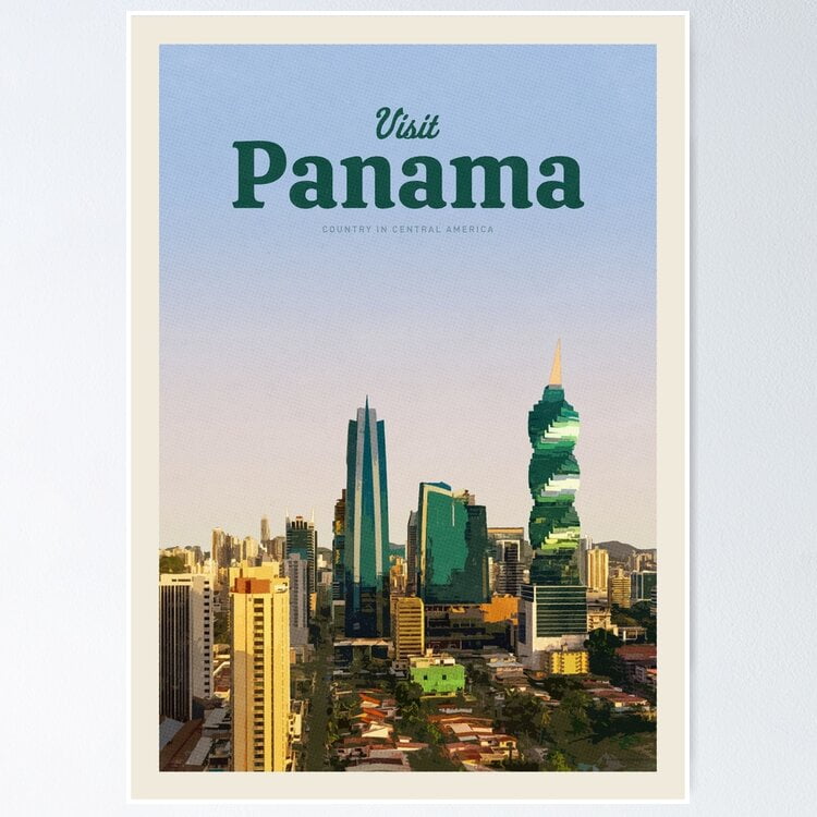 Poster Visit Panama Wall Art, Unframed Prints For Home Or Office ...