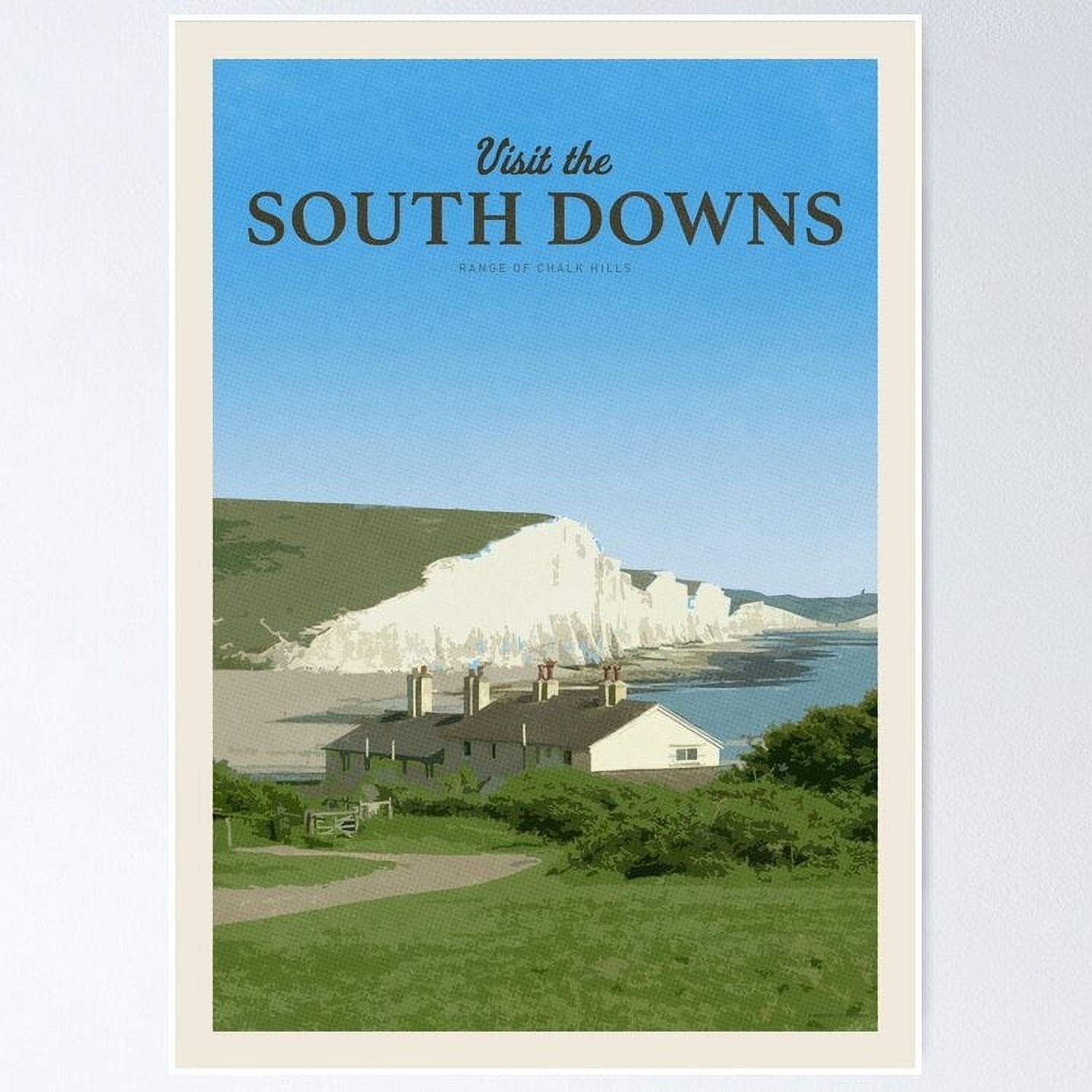 Poster Visit The South Downs Wall Art, Unframed Prints For Home Or ...