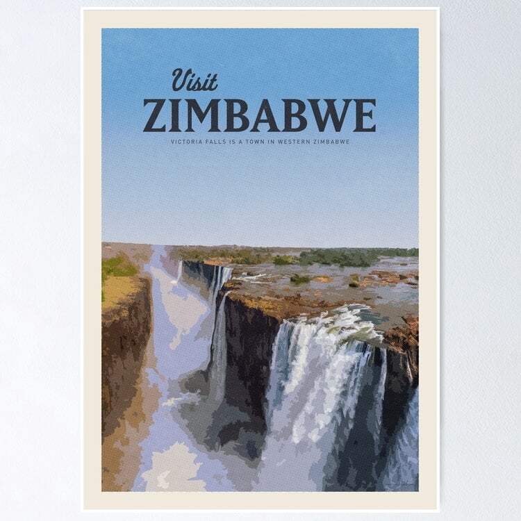Poster Visit Zimbabwe Wall Art, Unframed Prints For Home Or Office ...