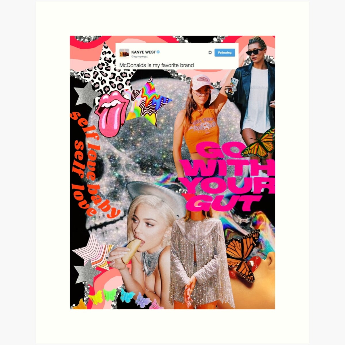 Poster Vsco Girl Collage Poster No Framed, 12x18 - Walmart.com