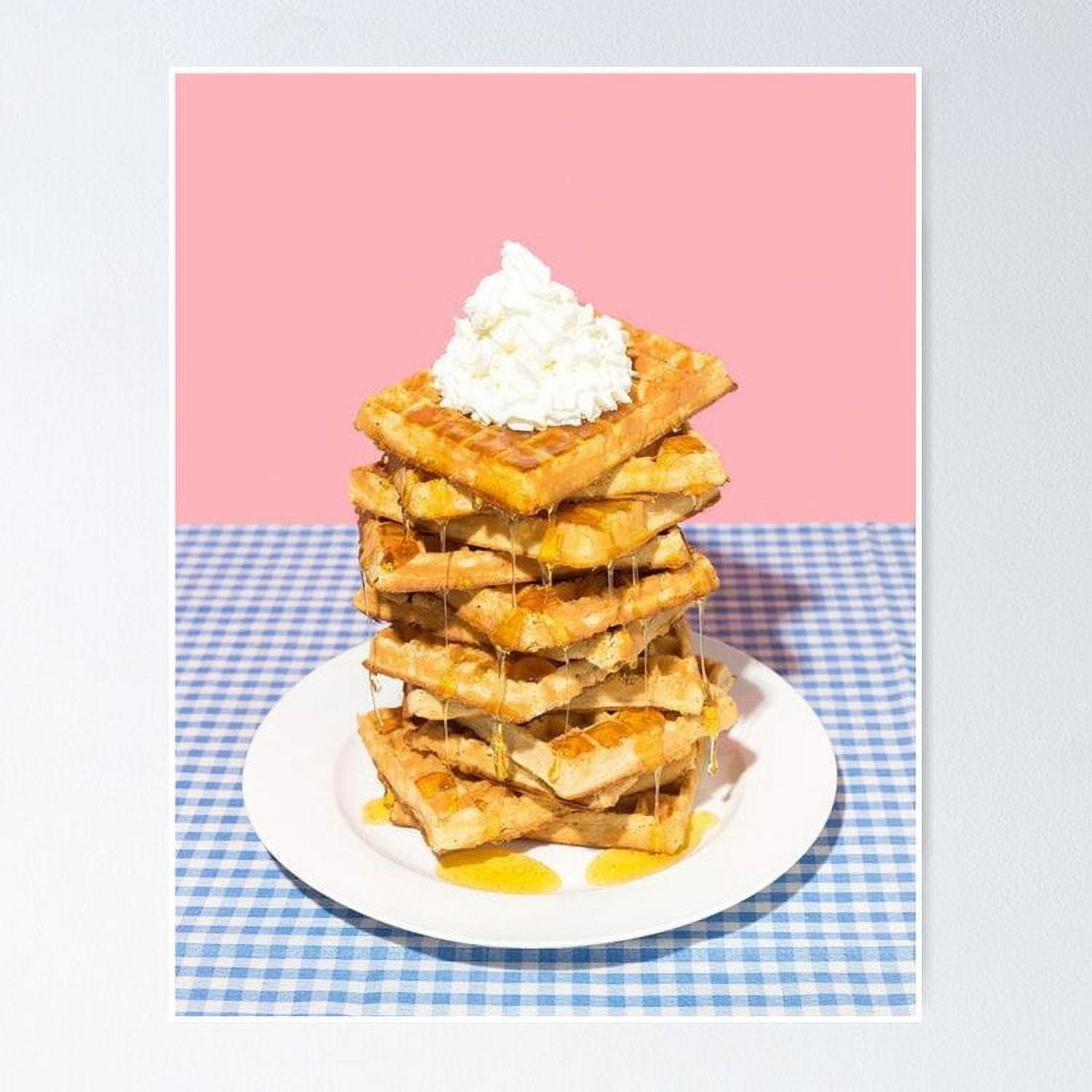 Poster Waffle Print, Food Art, Exhibition, Digital Download, Large ...