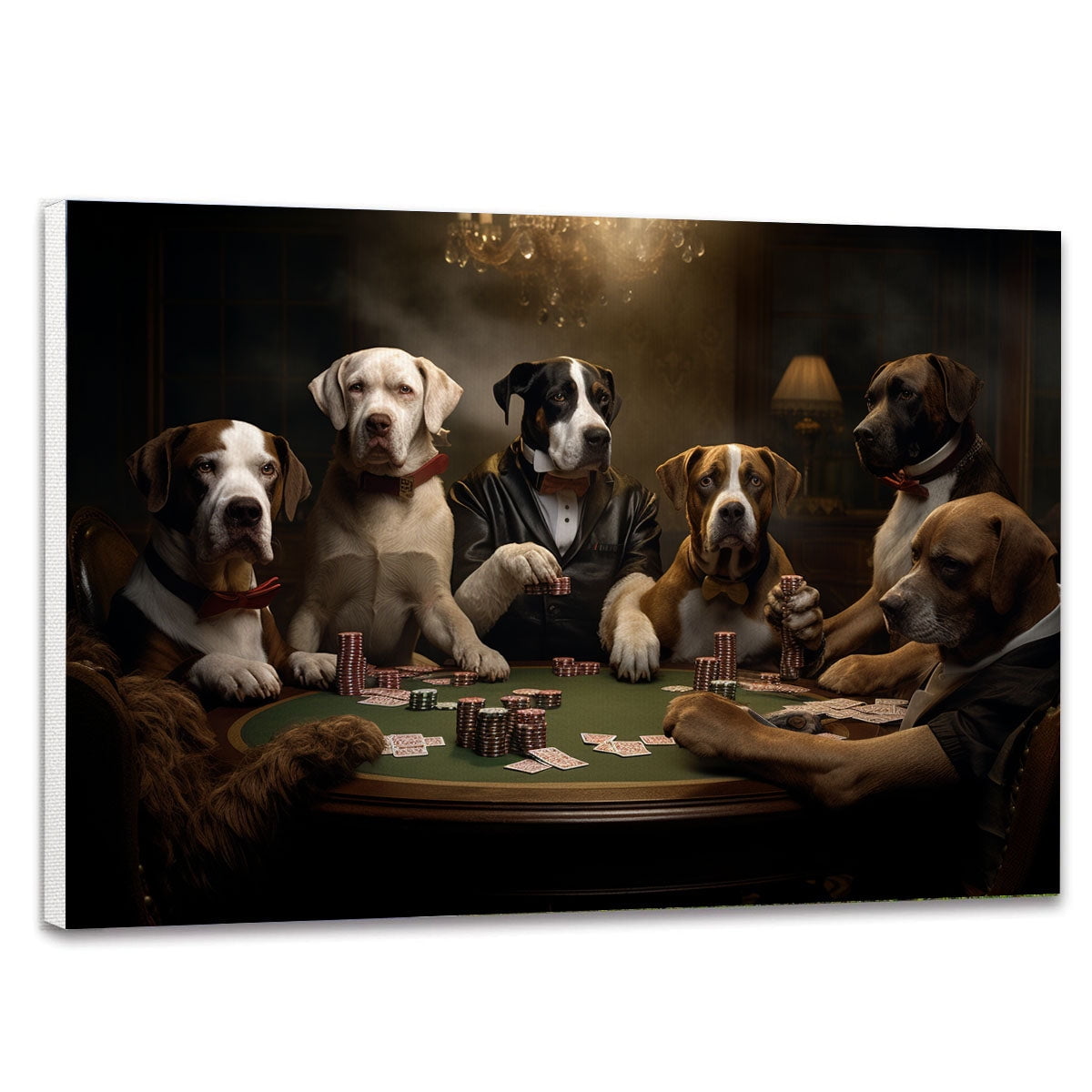 Poster Wall Art 12x8in - Dogs Playing Poker Poster - Cirnecodell Poster ...