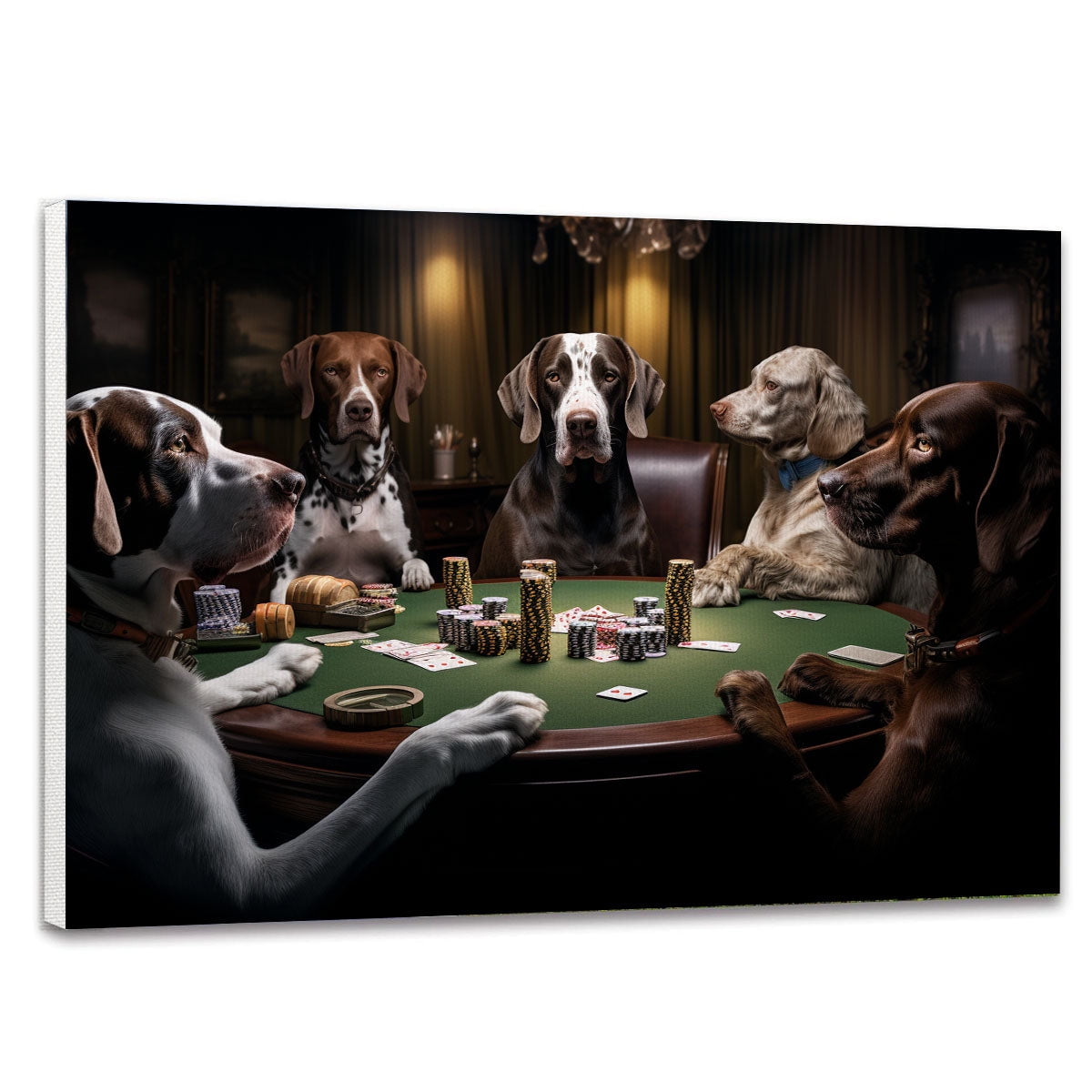 Poster Wall Art 12x8in - Dogs Playing Poker Poster - Harrier Poster for ...